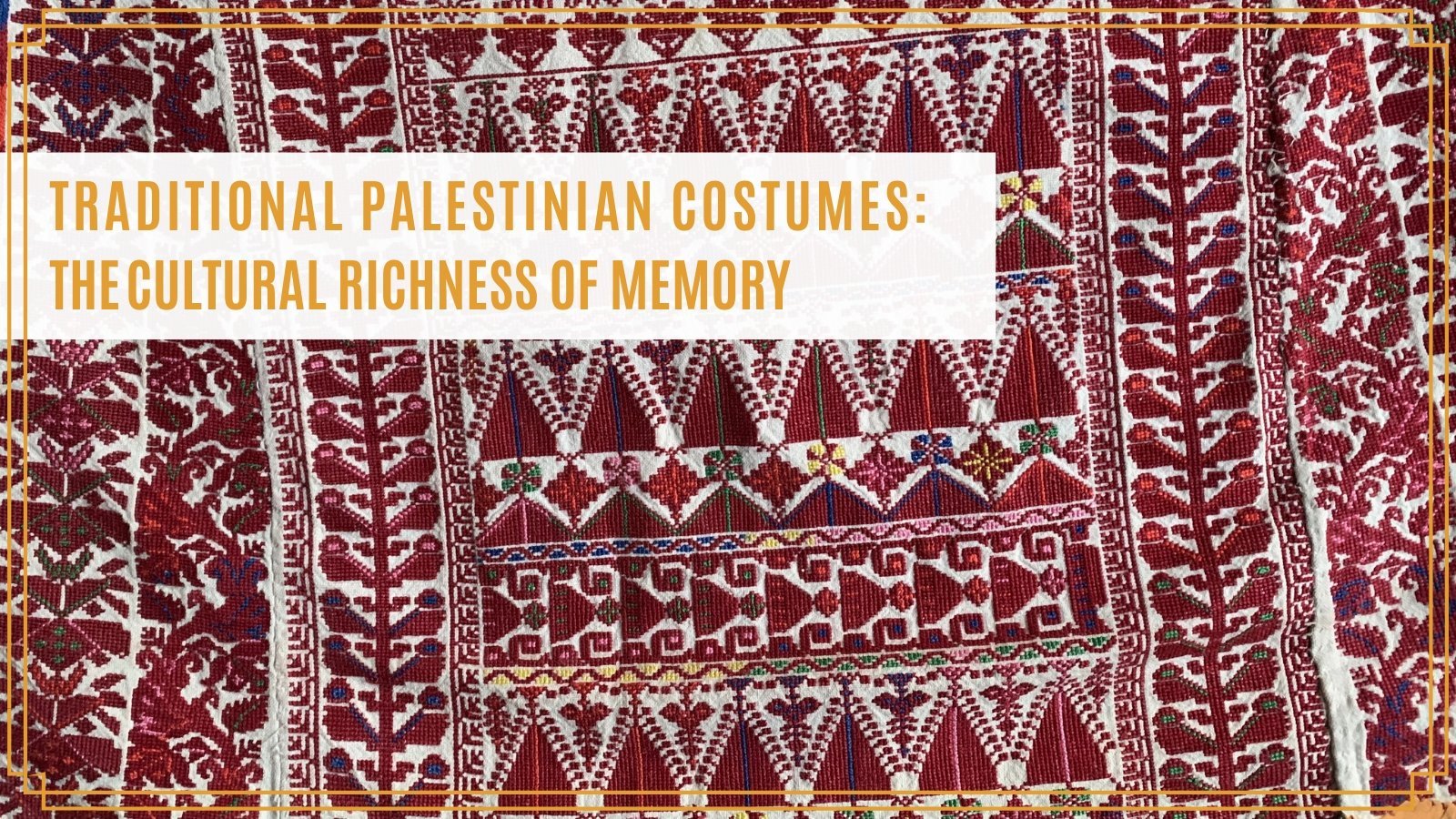 Traditional Palestinian Costumes with Dr Janet Starkey – The Nomads Tent